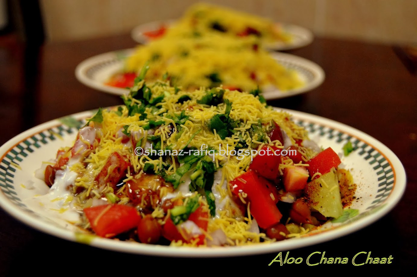 Aloo Chana Chaat (Chick pea and Potato Snack) - Shanaz Rafiq Recipes