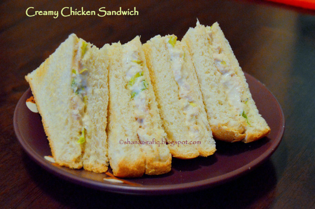Creamy Chicken Sandwich - Sandwiches - Shanaz Rafiq Recipes