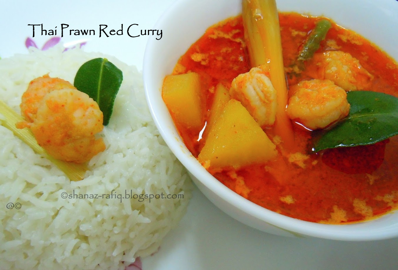 Thai Prawn Red Curry - Seafood - Shanaz Rafiq Recipes - Thai Prawn Red ...