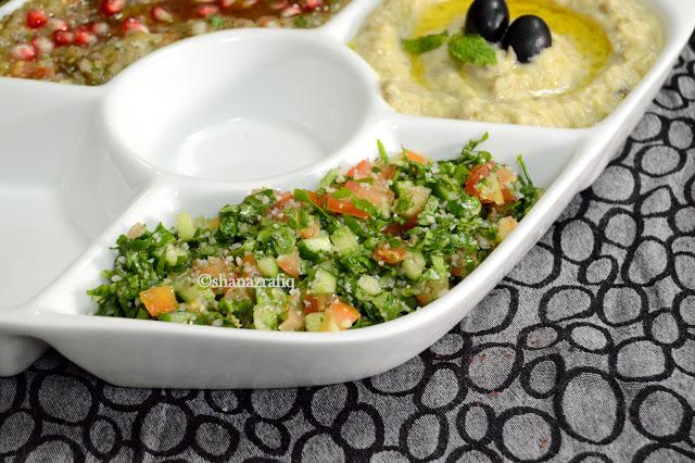 Tabbouleh ~ Arabic Style Parsley Salad - Shanaz Rafiq Recipes