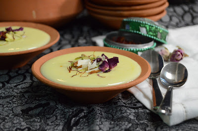 Matka Kesar Firni ~ Rice Pudding ~ Phirni - Shanaz Rafiq Recipes
