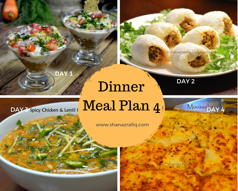 Weekly Meal Plan 4 - Shanaz Rafiq Recipes - Shanaz Rafiq Recipes
