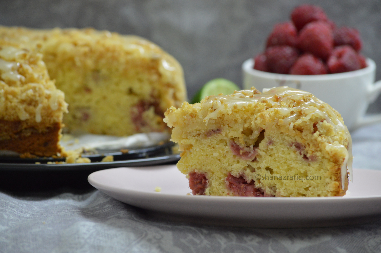 Raspberry Lemon Cake - Shanaz Rafiq Recipes