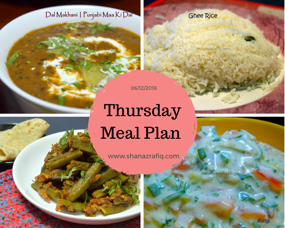 Weekly Meal Plan 4 - Shanaz Rafiq Recipes - Shanaz Rafiq Recipes