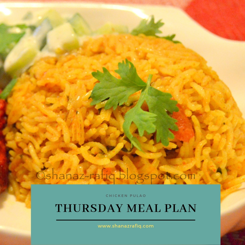 Weekly Meal Plan 6 ~ One Pot Meals - Shanaz Rafiq Recipes