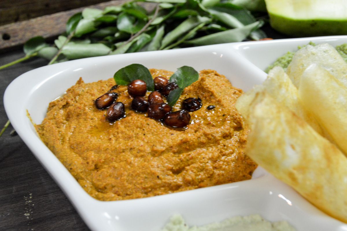 4 Ways Coconut Chutney Platter ~ Coconut Chutney Recipes ~ Coconut ...