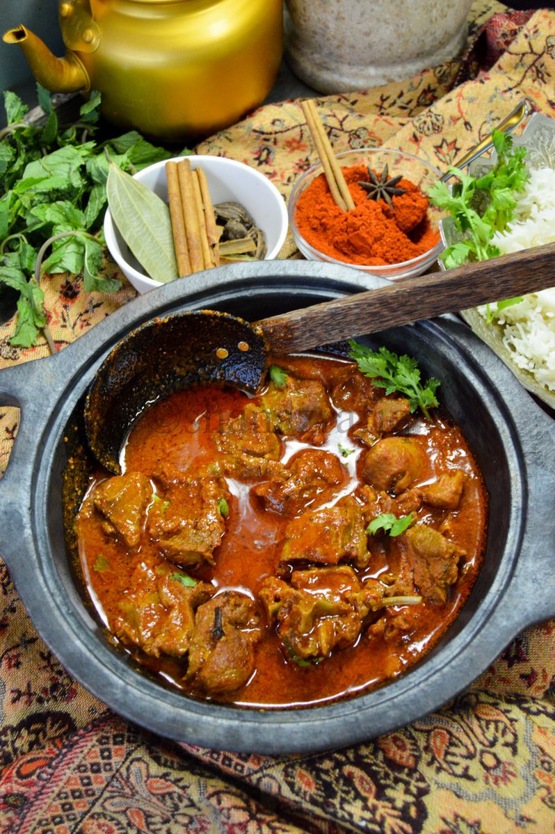 Mutton Rogan Josh Kashmiri Pandit Style - Shanaz Rafiq Recipes