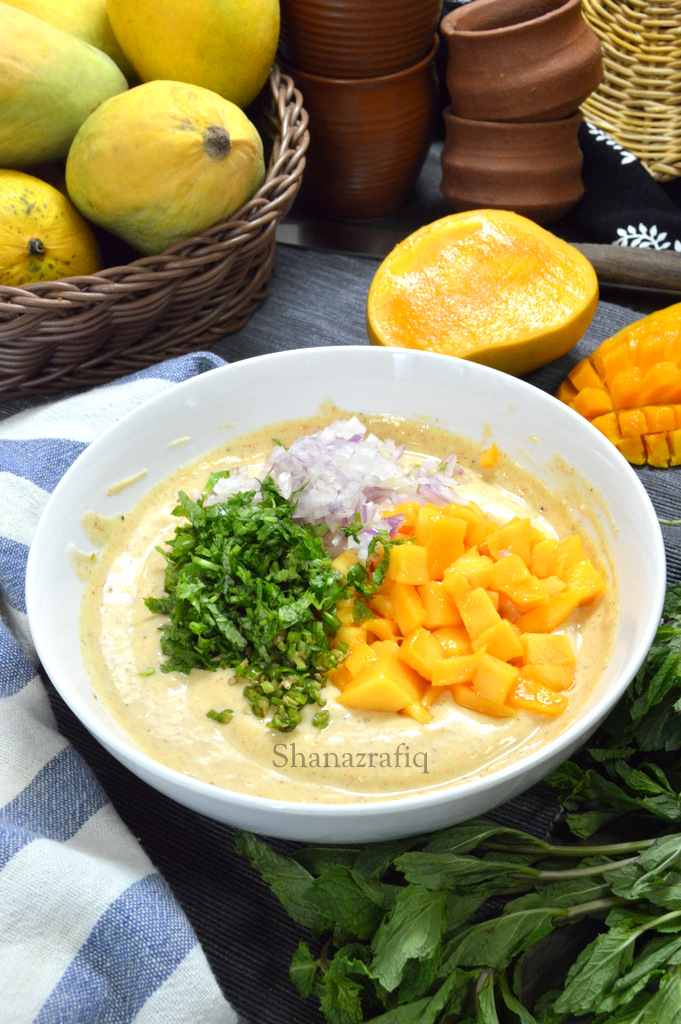 Mango Raita (Mango Yogurt Salad) - Condiments - Shanaz Rafiq Recipes