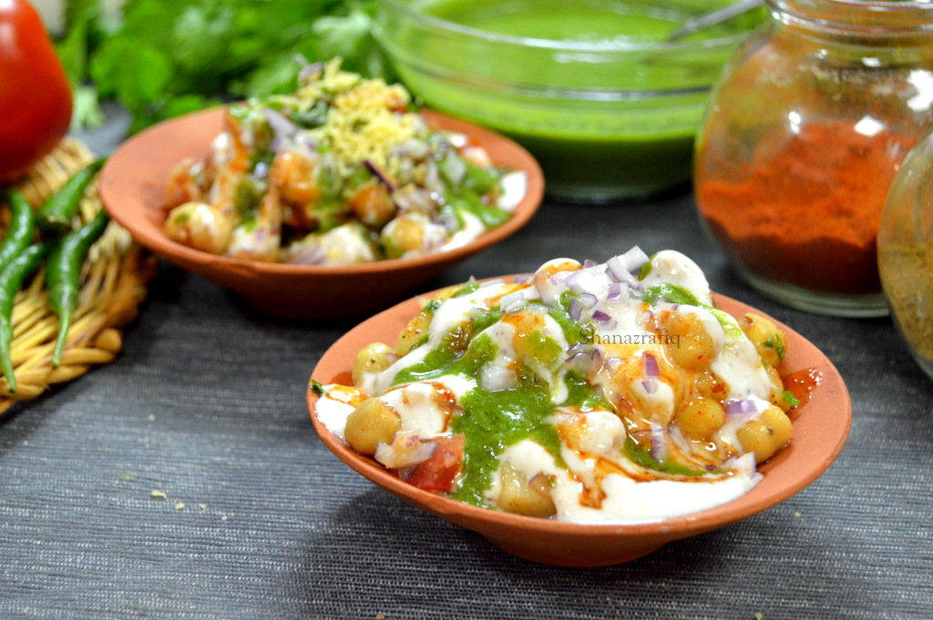 Dahi Aloo Chana Chat (Yogurt and Chickpea Chat) - Snacks - Shanaz Rafiq ...