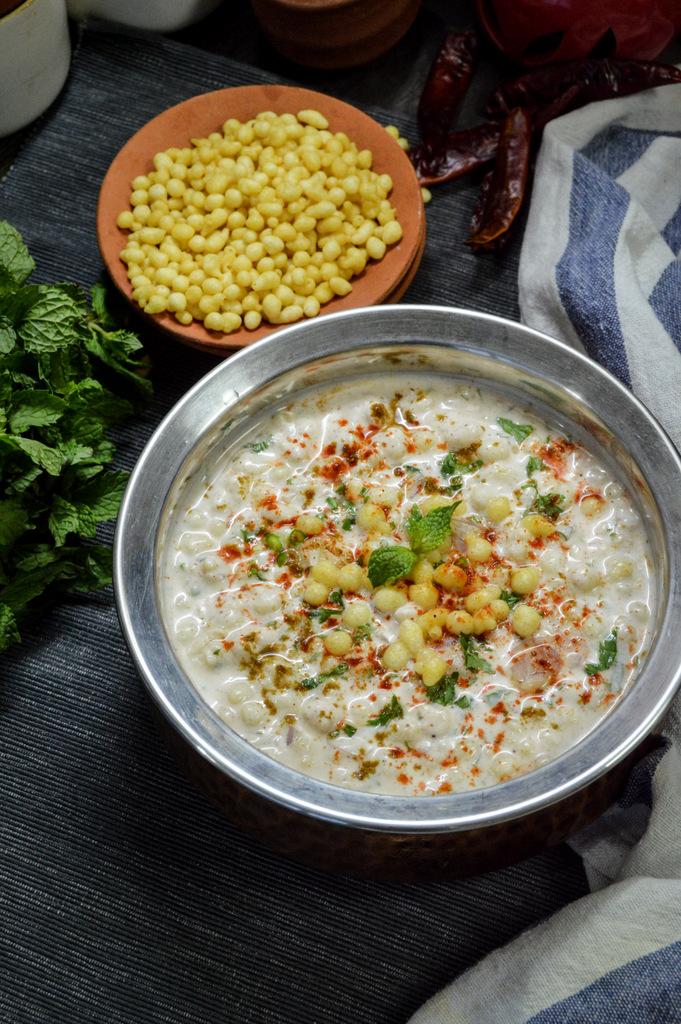 Boondi Raita - Condiments - Shanaz Rafiq Recipes Condiments