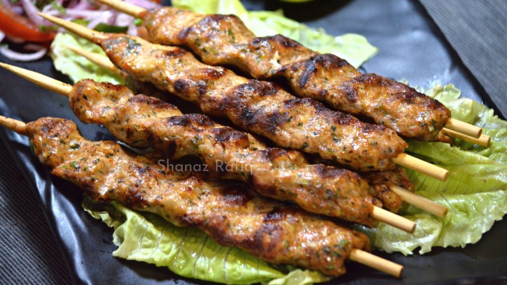 Spicy Chicken Seekh Kabab - Bbq/Kababs - Shanaz Rafiq Recipes